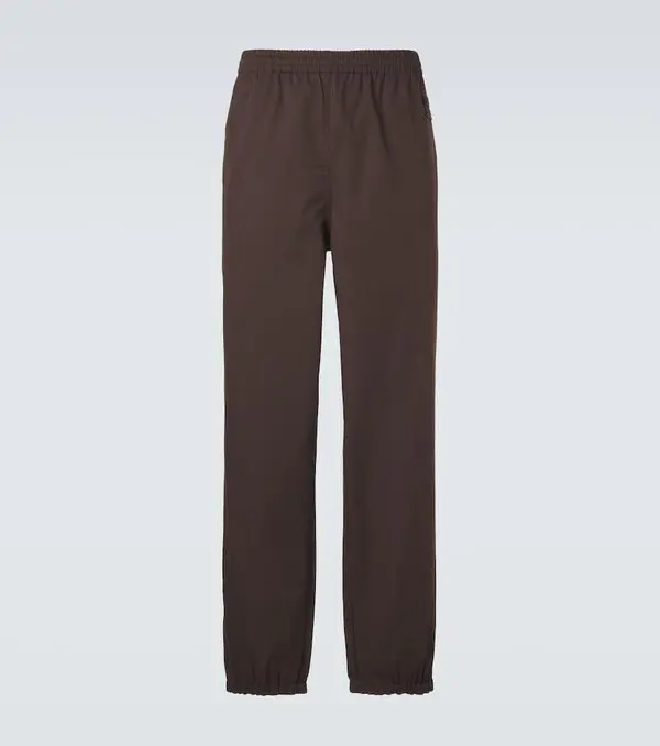 Miu Miu Cotton Twill Tapered Pants