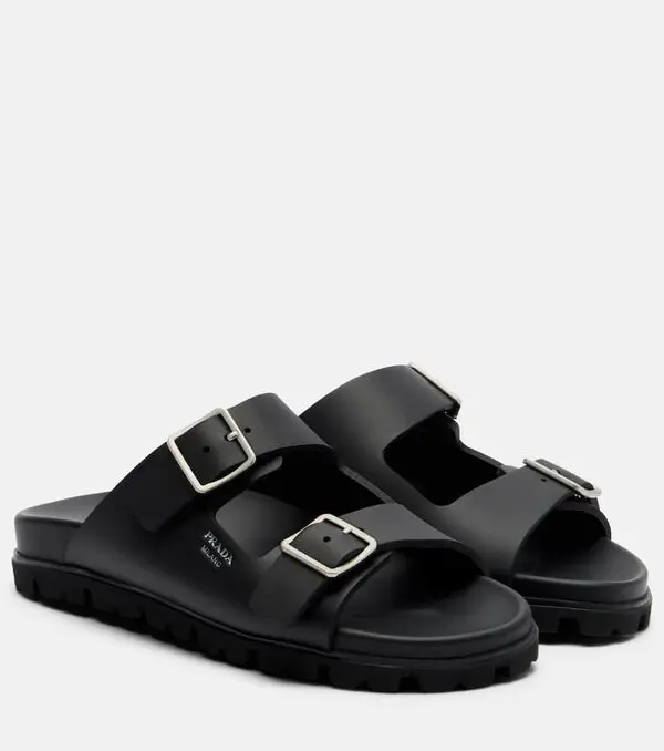 Prada Logo Sandals