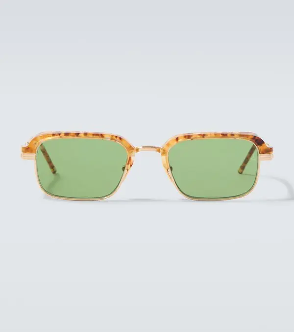 JACQUES MARIE MAGE Comanche Rectangular Sunglasses - Yellow