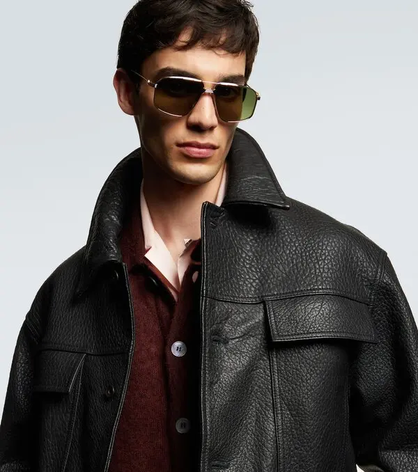 JACQUES MARIE MAGE Jagger Aviator Sunglasses