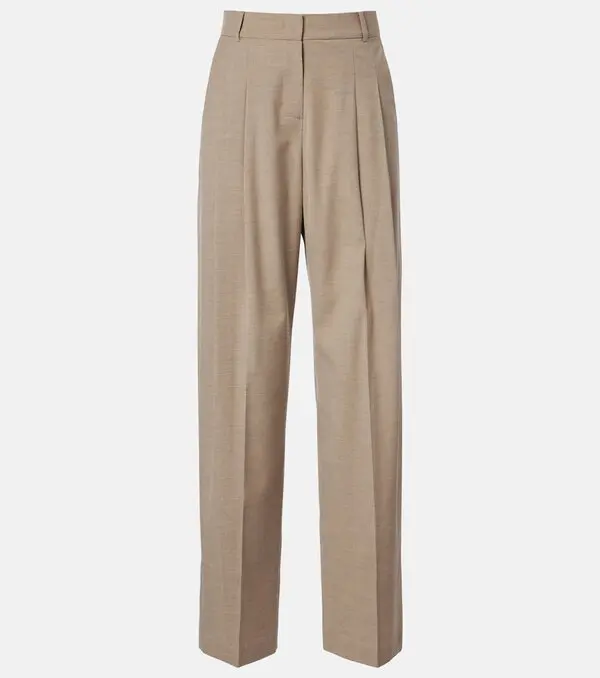THE FRANKIE SHOP Gelso Wide-leg Trousers - Beige