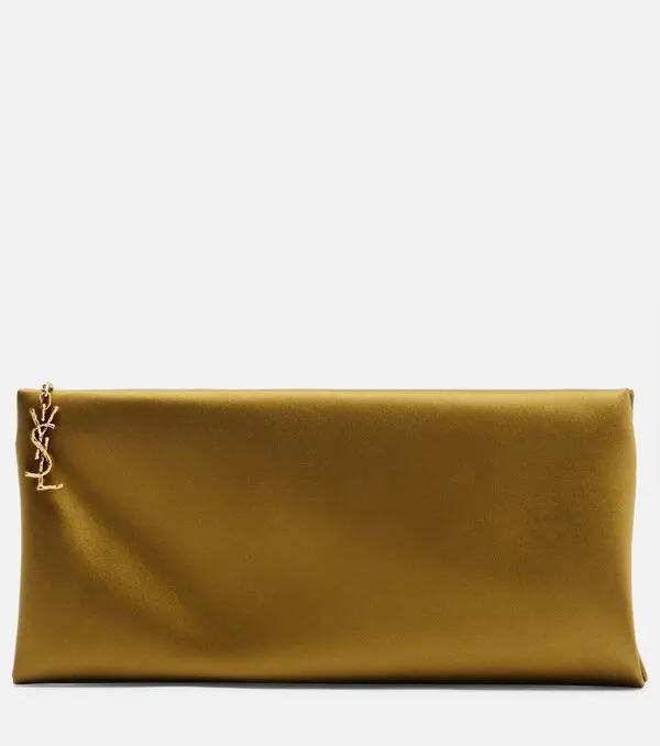 Saint Laurent Evening Satin Clutch