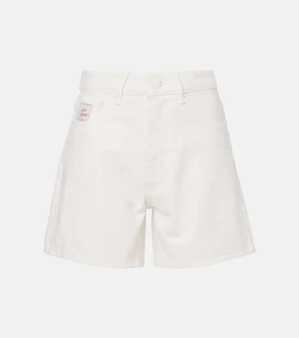AMI Paris Denim Shorts - White