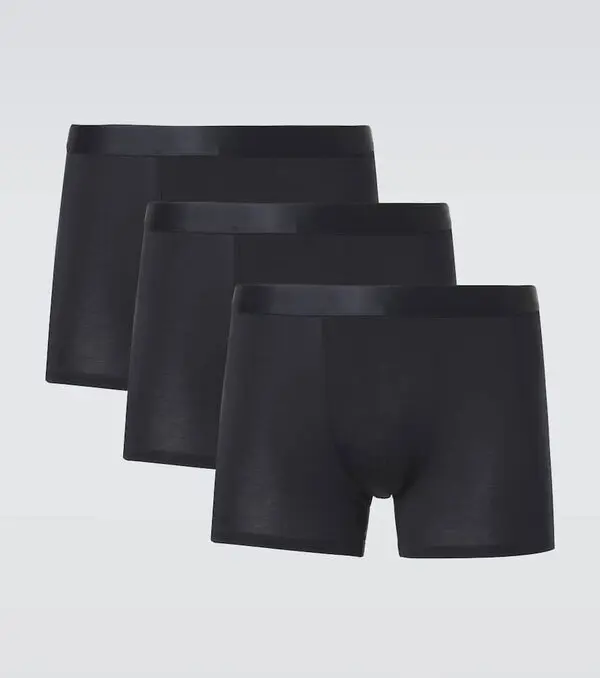 CDLP Set Of 3 Jersey Boxer Briefs - Blue