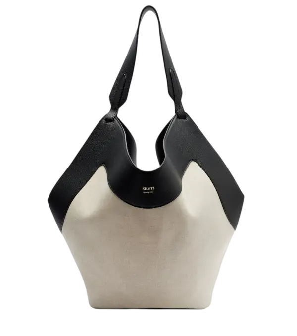 Khaite Lotus Medium Canvas Tote Bag - Beige