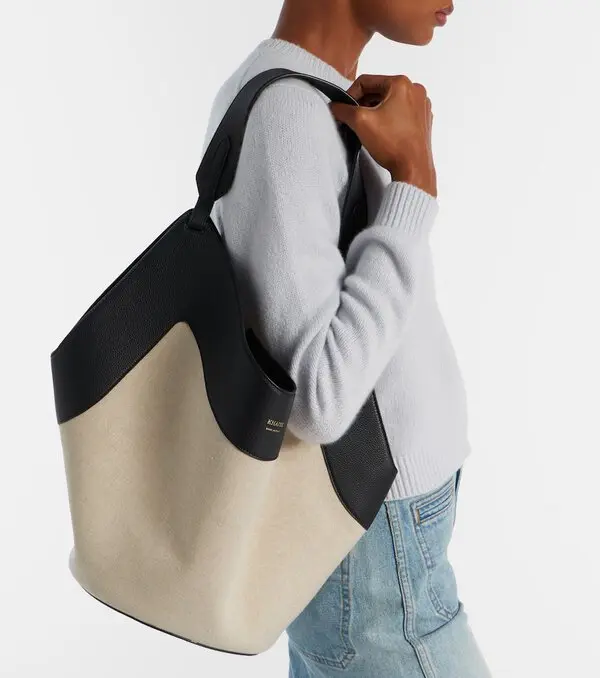 Khaite Lotus Medium Canvas Tote Bag - Beige