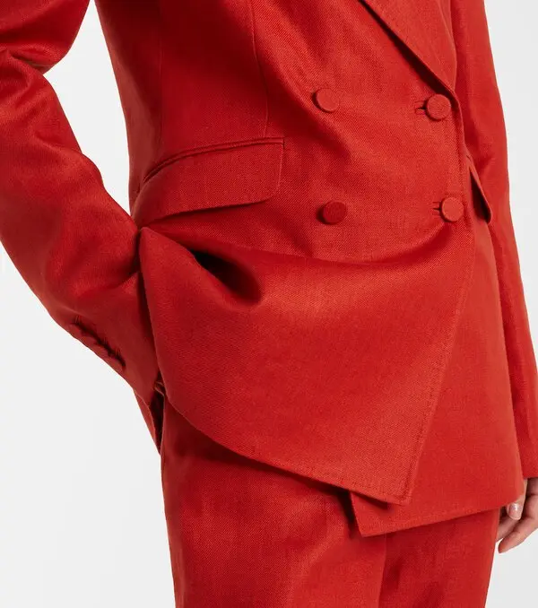Gabriela Hearst Angela Linen Twill Blazer - Orange