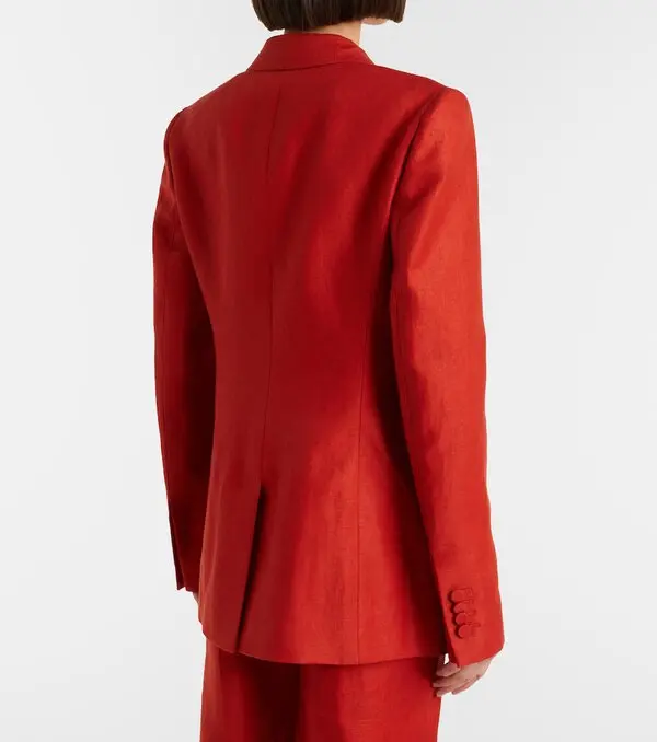 Gabriela Hearst Angela Linen Twill Blazer - Orange