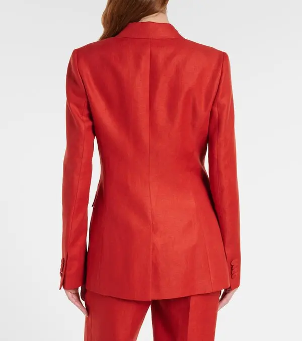 Gabriela Hearst Angela Linen Twill Blazer - Orange