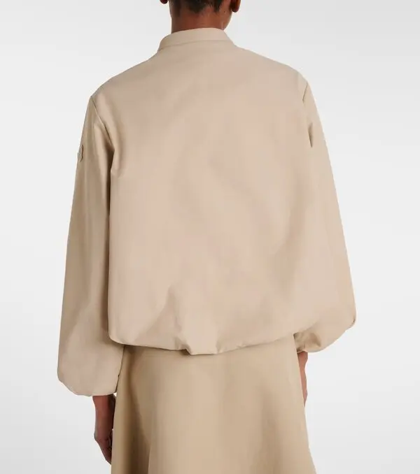 Moncler Gruissan Cotton-blend Bomber Jacket - Beige