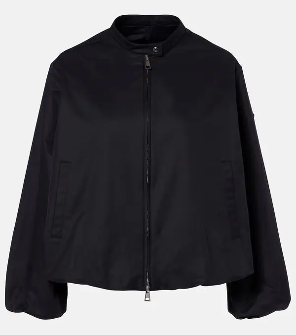 Moncler Gruissan Cotton-blend Bomber Jacket - Black