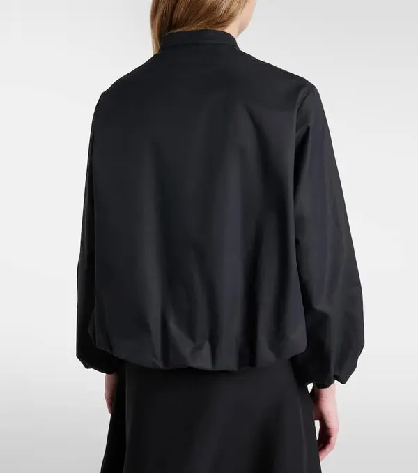 Moncler Gruissan Cotton-blend Bomber Jacket - Black