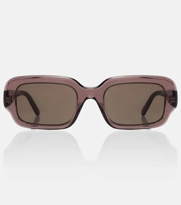 Loewe Anagram Rectangular Sunglasses - Brown