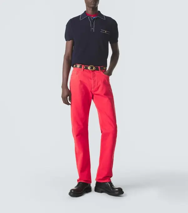 Versace Cotton Polo Sweater