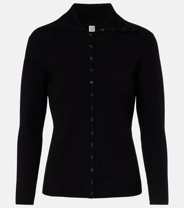TOTEME Knitted Cardigan - Black