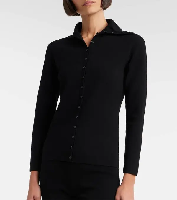 TOTEME Knitted Cardigan - Black