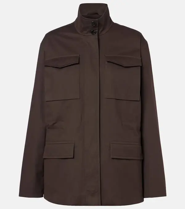 THE ROW Floriane Cotton And Cashmere Field Jacket - Brown