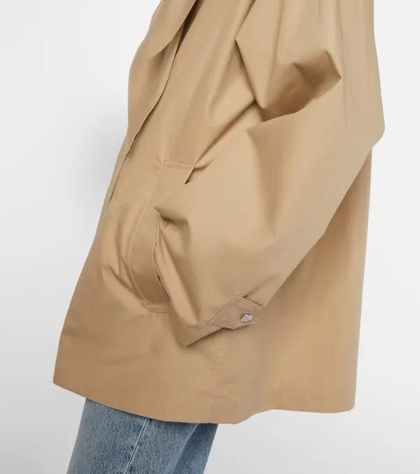 TOTEME Cotton Tie-detailed Jacket - Beige