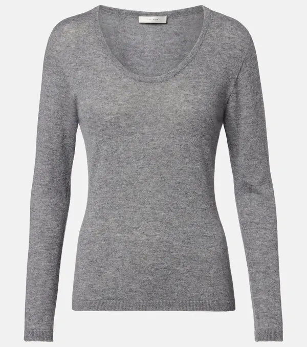 THE ROW Nezana Cashmere Sweater - Grey