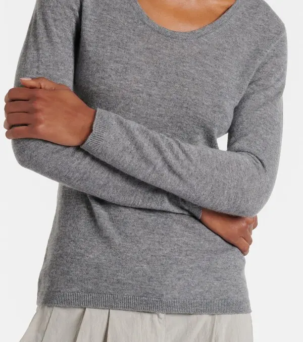 THE ROW Nezana Cashmere Sweater - Grey