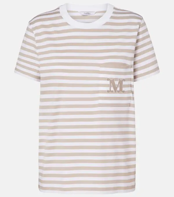Max Mara Mxmoboli Cotton Jersey T-shirt - Beige