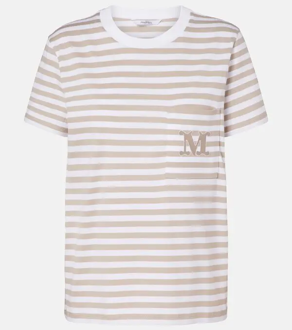 Max Mara Oboli Cotton Jersey T-shirt - Beige