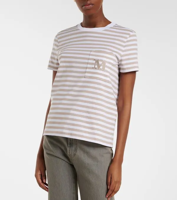 Max Mara Oboli Cotton Jersey T-shirt - Beige