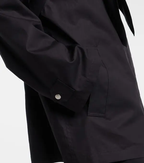 TOTEME Scarf-detailed Cotton Jacket - Black