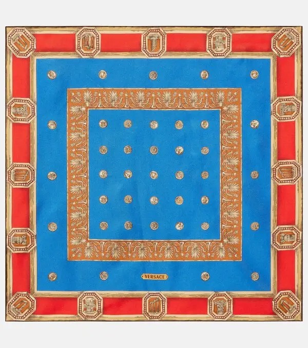Versace Printed Silk Twill Scarf - Multicoloured