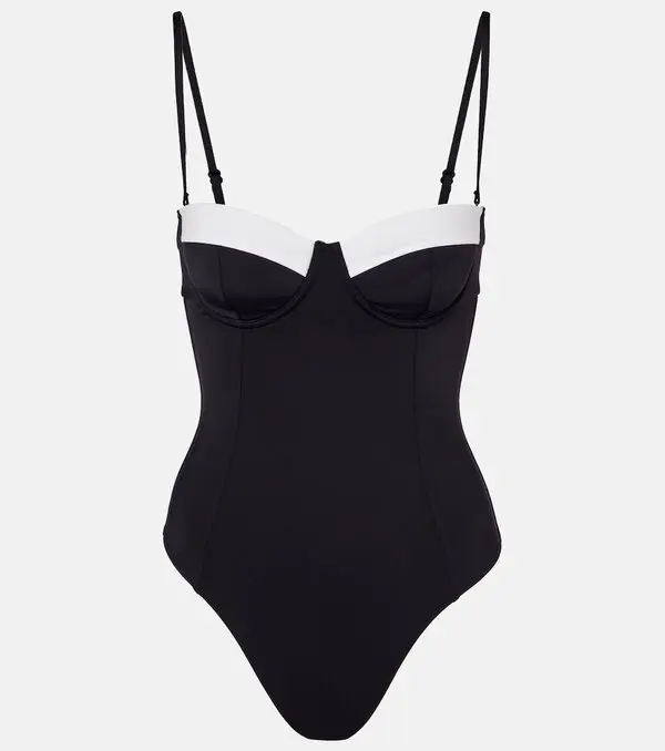 Staud Maev Swimsuit - Black
