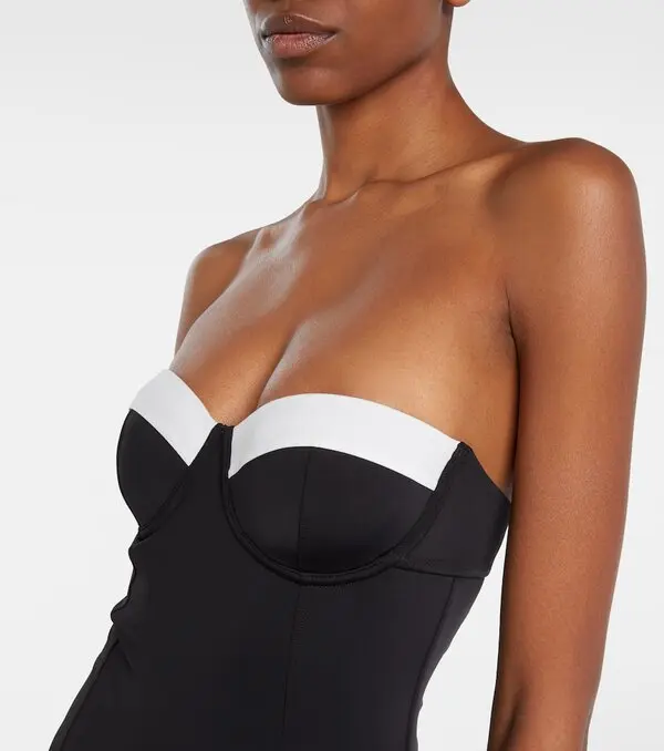 Staud Maev Swimsuit - Black