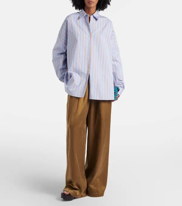 Dries Van Noten Striped Cotton Shirt