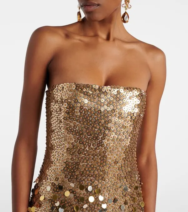 Rachel Gilbert Remy Sequined Corset Gown