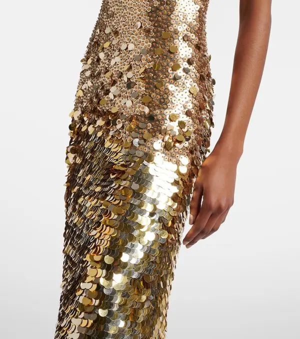 Rachel Gilbert Remy Sequined Corset Gown