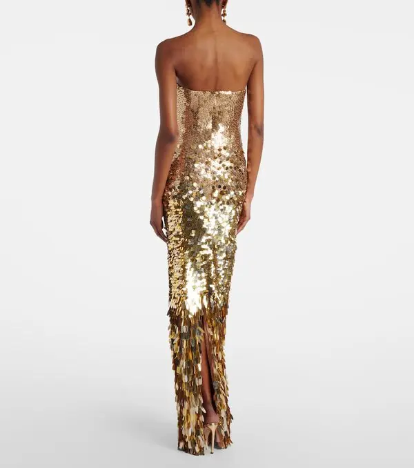 Rachel Gilbert Remy Sequined Corset Gown