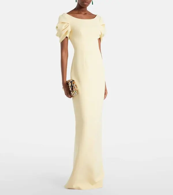 Safiyaa Vanna Draped Crêpe Gown