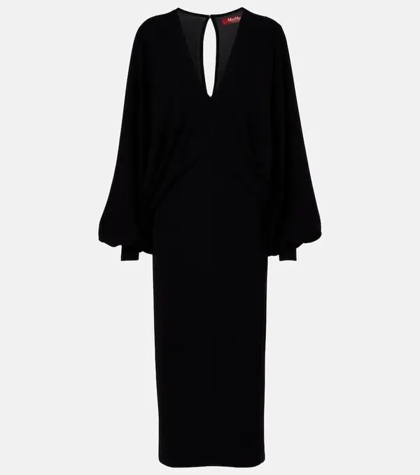 Max Mara Mseaccento Midi Dress - Black