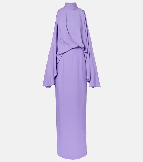 TALLER MARMO Bacall Draped Gown - Purple