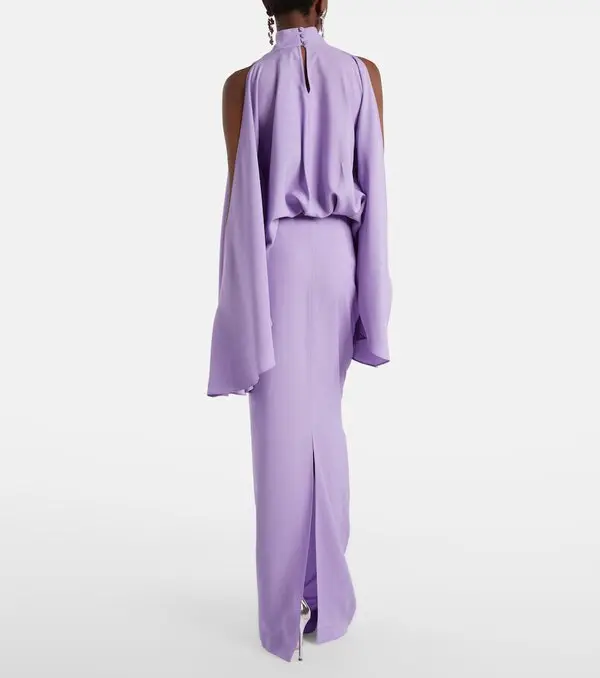 TALLER MARMO Bacall Draped Gown - Purple