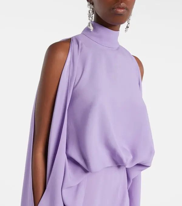 TALLER MARMO Bacall Draped Gown - Purple