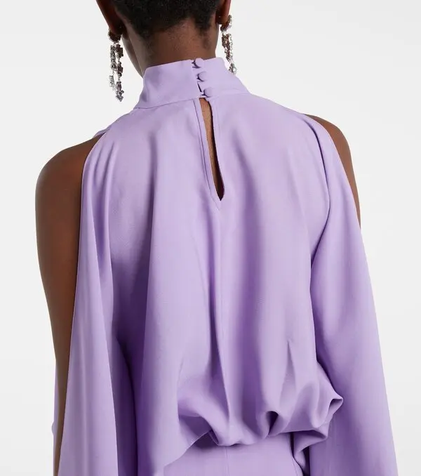 TALLER MARMO Bacall Draped Gown - Purple