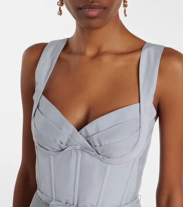 Zimmermann Pleated Bustier Dress