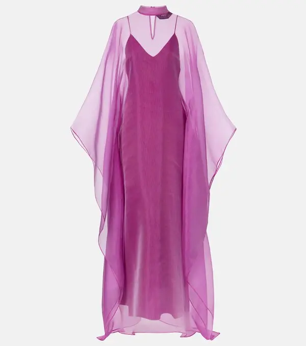 TALLER MARMO Sphinx Semi-sheer Organza Gown - Purple