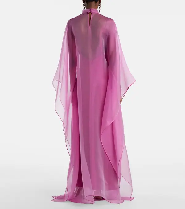 TALLER MARMO Sphinx Semi-sheer Organza Gown - Purple