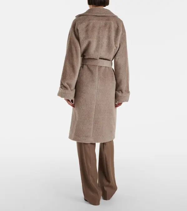 Loro Piana Alpaca And Wool Wrap Coat