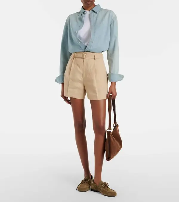 Ralph Lauren Belted Linen Shorts