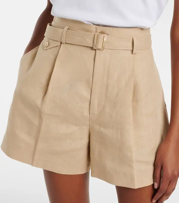 Ralph Lauren Belted Linen Shorts
