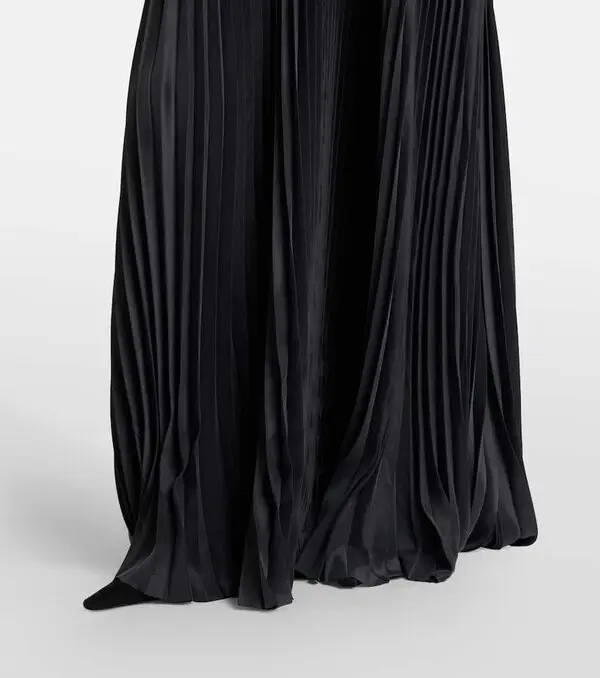 JOSEPH Chenes Pleated Halterneck Maxi Dress
