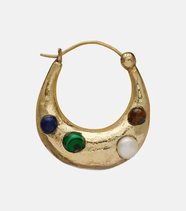 ALEMAIS Jem Rainbow Embellished Hoop Earrings