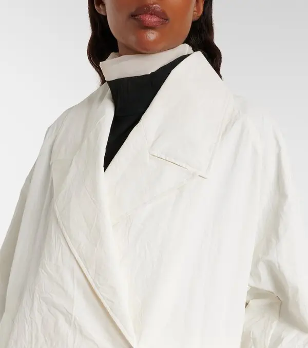 RÓHE Oversized Cotton And Linen Coat - White